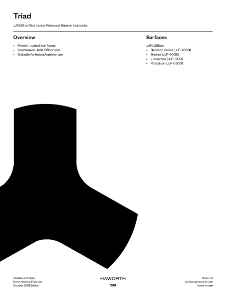 Triad Price Pages | Details Page | Haworth