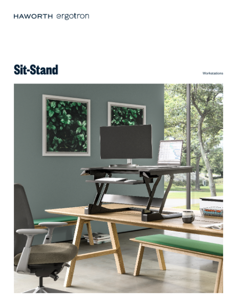 Sit-Stand Workstation Product Sheet | Details Page | Haworth