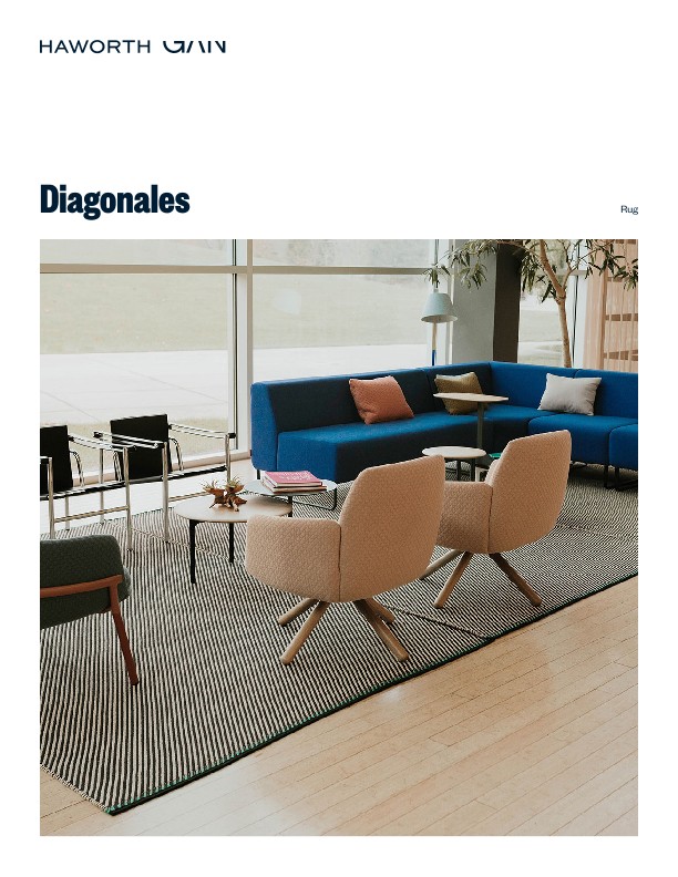 Diagonales Rug Product Sheet | Details Page | Haworth