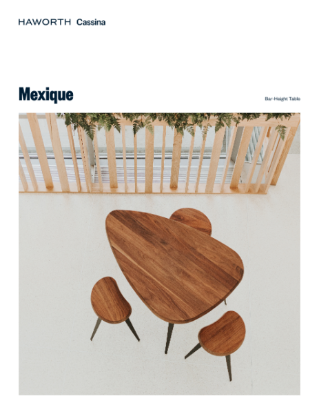 Mexique Bar-Height Table Product Sheet | Details Page | Haworth
