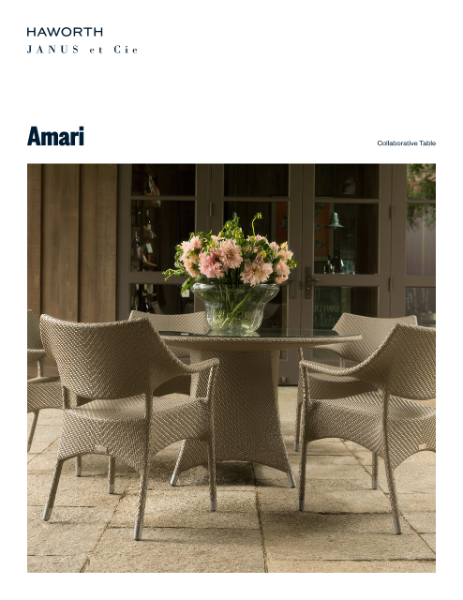 Amari Collaborative Table Product Sheet | Details Page | Haworth