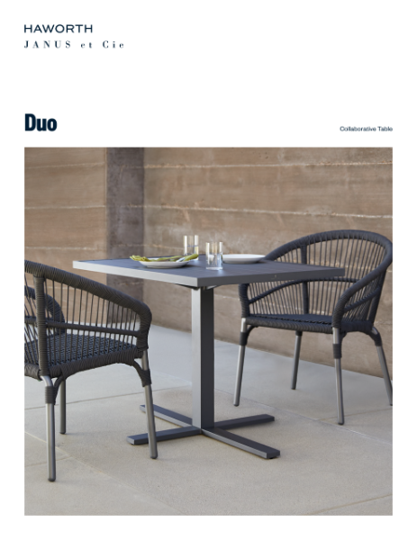 Duo Collaborative Table Product Sheet | Details Page | Haworth