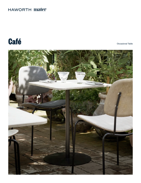 Café Occasional Table Product Sheet | Details Page | Haworth