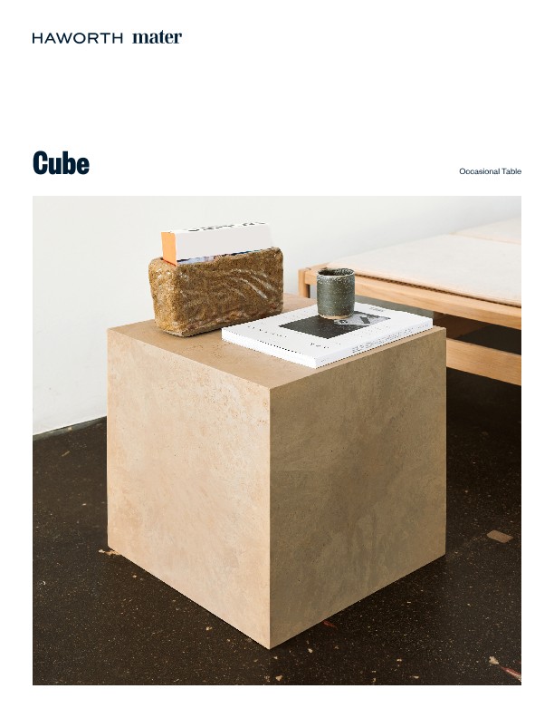 Cube Occasional Table Product Sheet | Details Page | Haworth