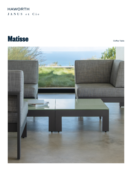 Matisse Coffee Table Product Sheet | Details Page | Haworth