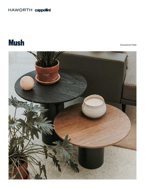 Mush Occasional Table Product Sheet | Details Page | Haworth