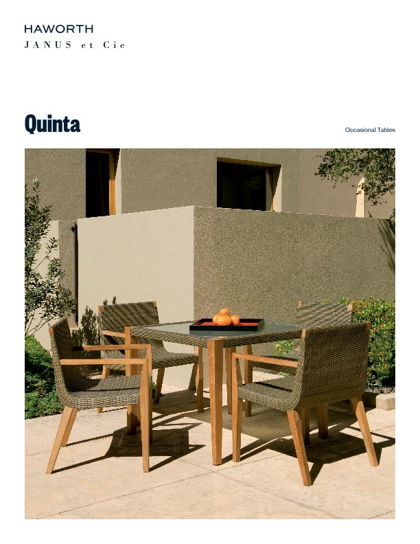 Quinta Occasional Table Product Sheet | Details Page | Haworth