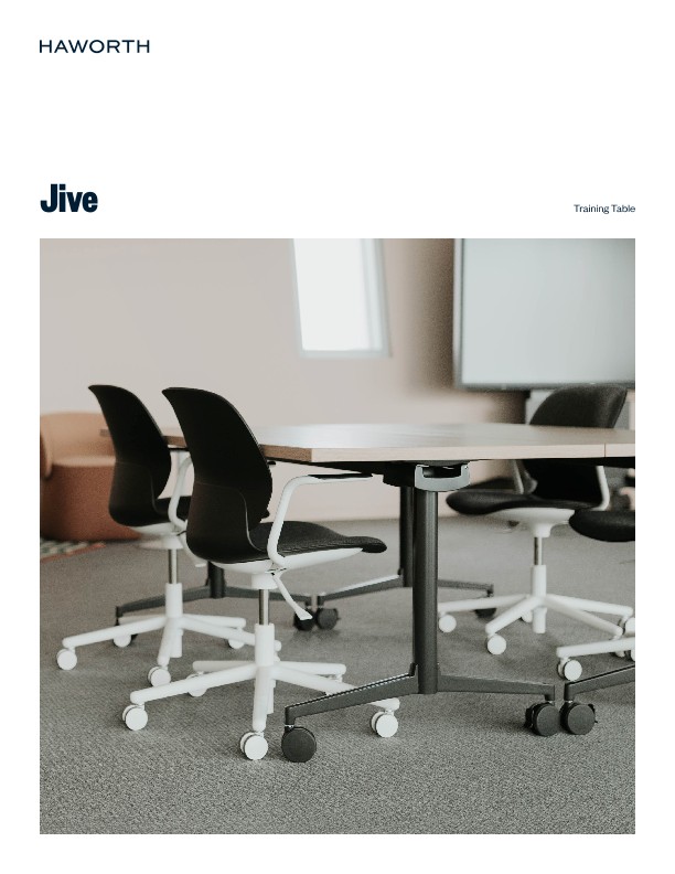 Jive Training Table Product Sheet | Details Page | Haworth