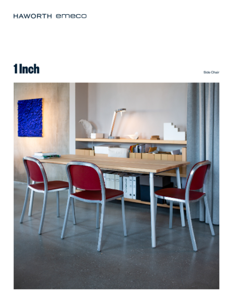 1 Inch Side Chair Product Sheet | Details Page | Haworth