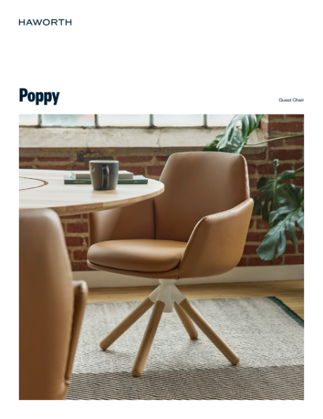 Poppy Guest Chair Product Sheet | Details Page | Haworth