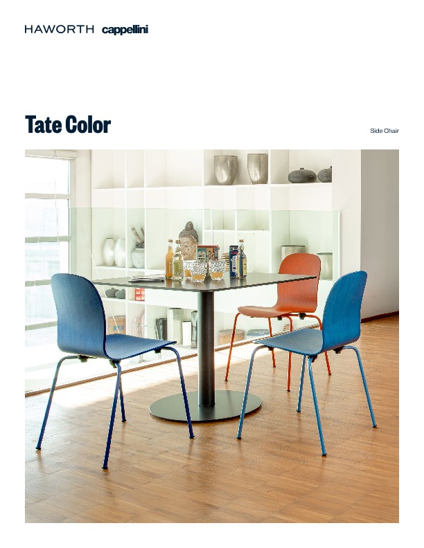 Tate Color Side Chair Product Sheet | Details Page | Haworth