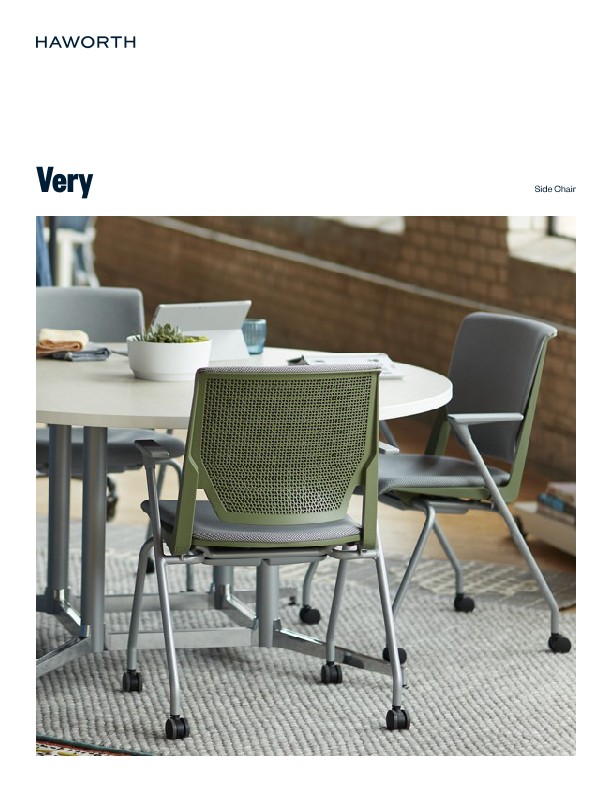 Very Side Chair Product Sheet | Details Page | Haworth