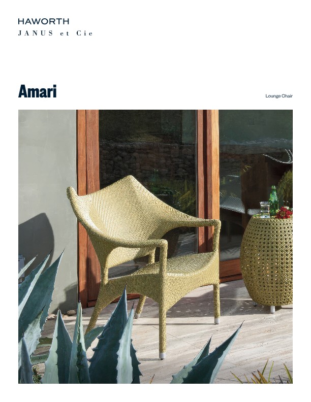 Amari Lounge Chair Product Sheet | Details Page | Haworth