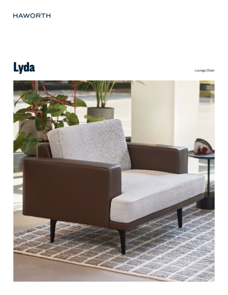 Lyda Lounge Chair Product Sheet | Details Page | Haworth