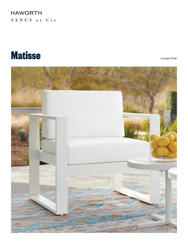 Matisse Lounge Chair Product Sheet | Details Page | Haworth