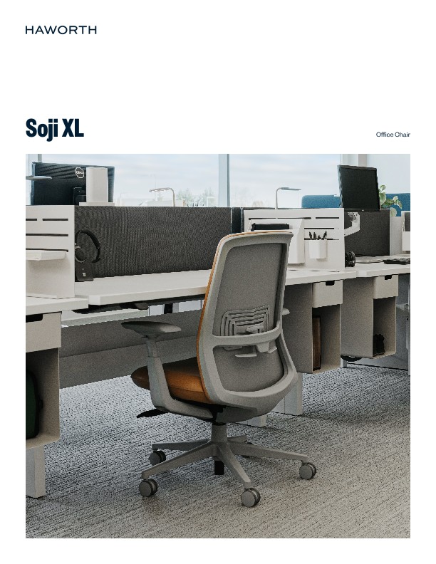 Soji XL Office Chair Product Sheet | Details Page | Haworth