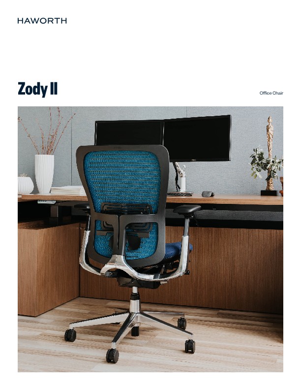 Zody II Office Chair Product Sheet | Details Page | Haworth