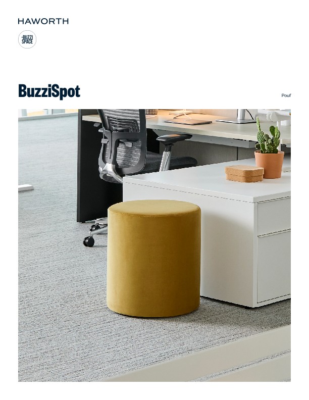 BuzziSpot Pouf Product Sheet | Details Page | Haworth