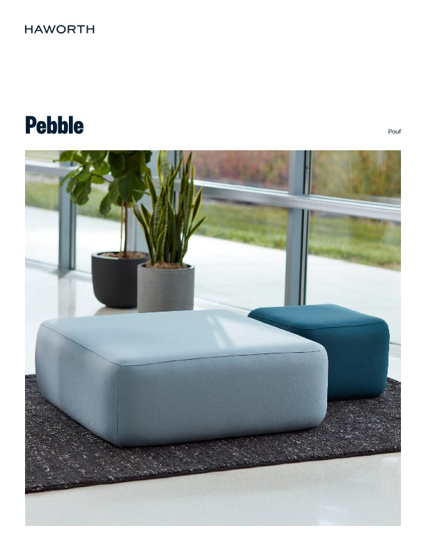 Pebble Pouf Product Sheet | Details Page | Haworth
