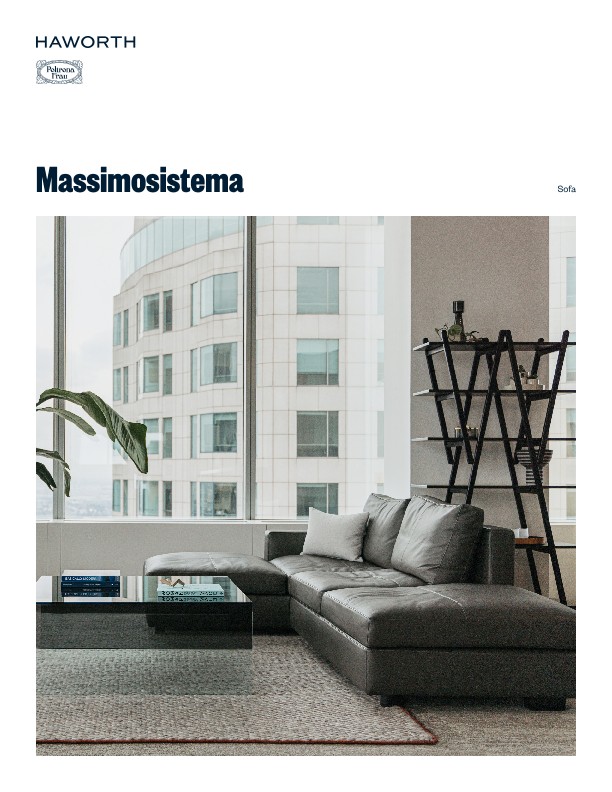 Massimosistema Sofa Product Sheet | Details Page | Haworth
