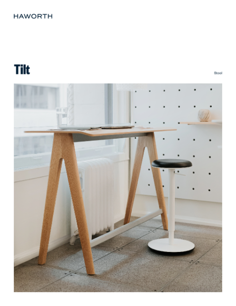 Tilt Stool Product Sheet | Details Page | Haworth