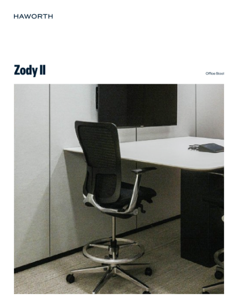 Zody II Office Stool Product Sheet | Details Page | Haworth