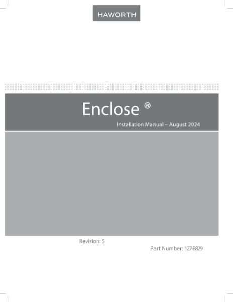 Enclose Walls Manual - All Sections Revision 5 | Details Page | Haworth