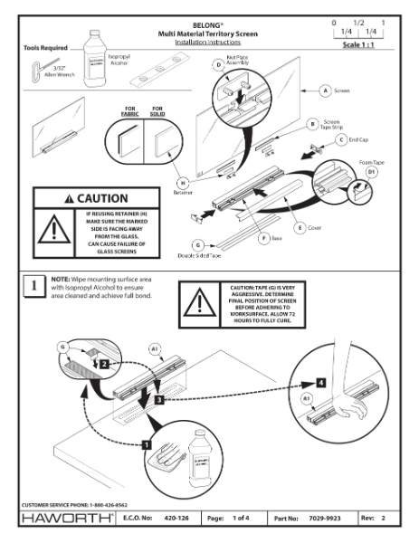 Belong - Multi Material Territory Screen - Installation | Details Page ...