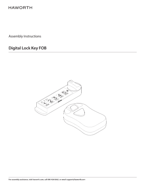 Digital Lock Key FOB | Details Page | Haworth