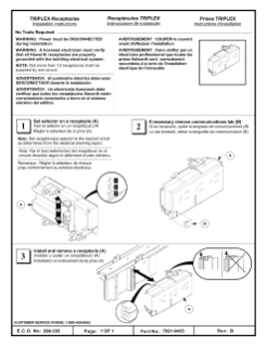 Triplex-Receptacles - Installation | Details Page | Haworth