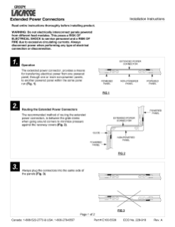 Groupe Lacasse - Extended Power Connectors - Installation | Details ...
