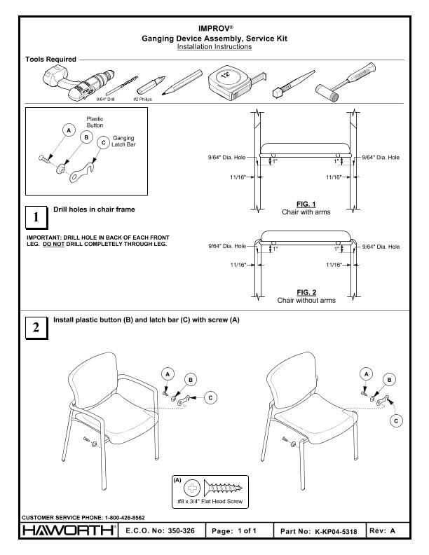 Improv - Ganging Device Assembly Service Kit - Installation | Details ...