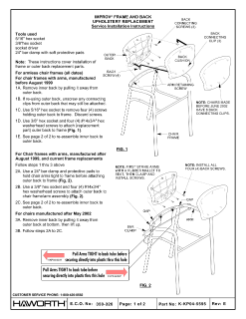 Improv - Frame and Back Upholstery Replacement - Installation | Details ...