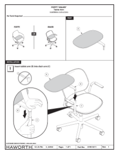 Poppy/Maari Tablet Arm | Details Page | Haworth