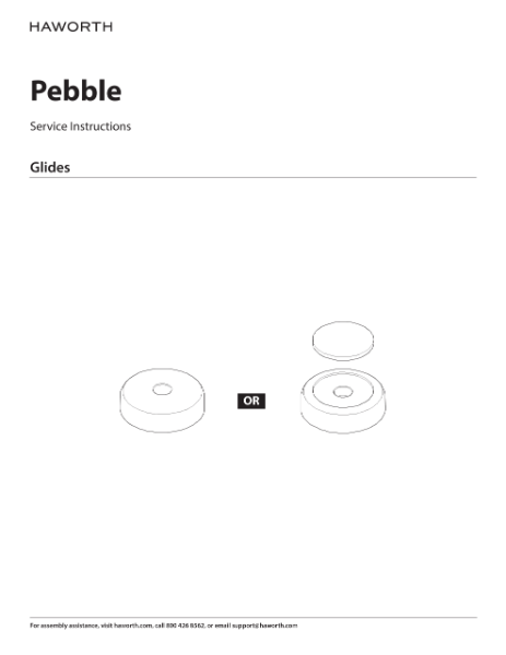 Pebble - Glide - Service Installation | Details Page | Haworth