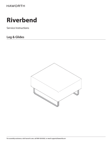 Riverbend - Legs and Glides - Service Installation | Details Page | Haworth