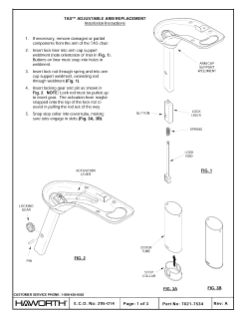 Tas - Adjustable Arm Replacement - Installation | Details Page | Haworth