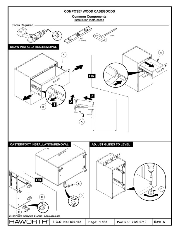 Compose - Wood Casegoods Common Components - Installation | Details ...