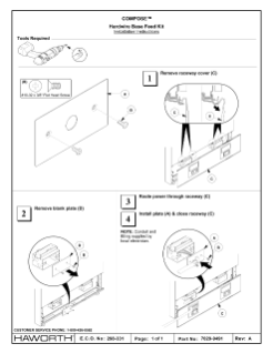 Compose - Hardwire Base Feed Kit - Installation | Details Page | Haworth