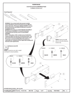 Power Base - 3 and 4 Circuit Concealed Base Feed - Installation ...