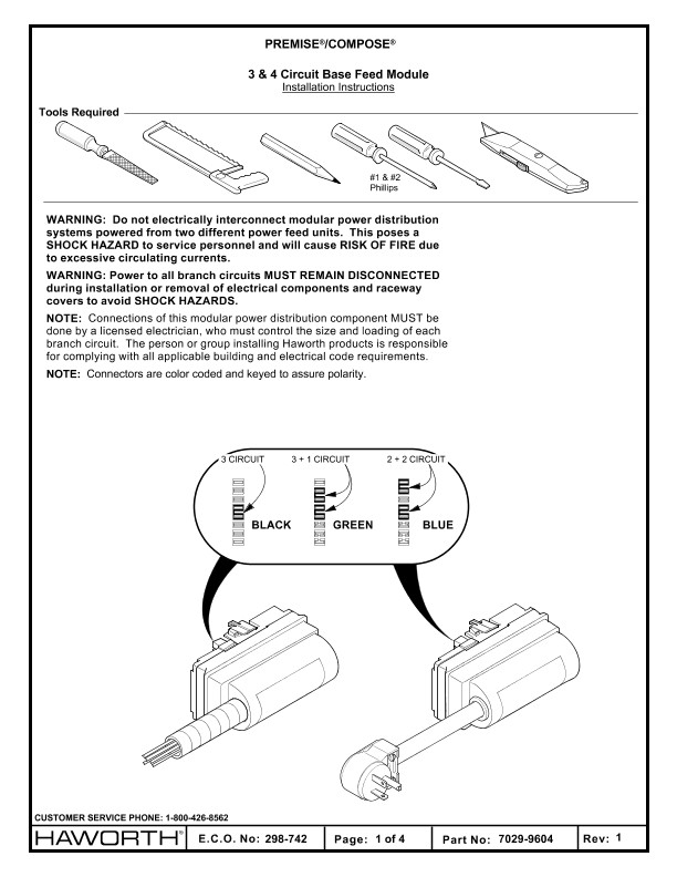 Premise/Compose - 3 & 4 Circuit Base Feed Module | Details Page | Haworth