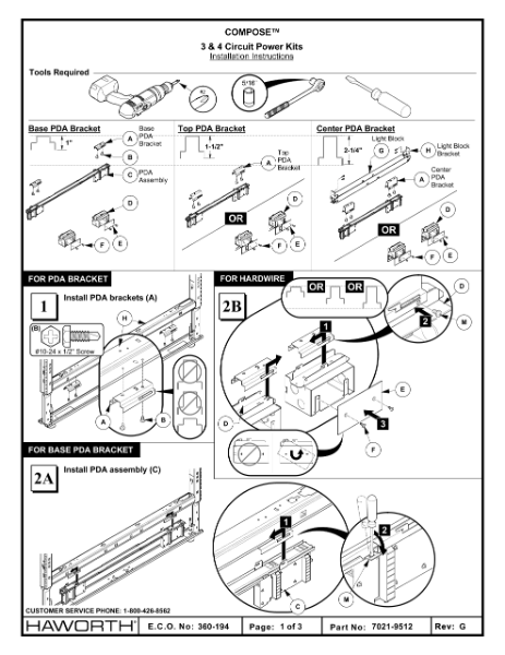 Compose - 3 and 4 Circuit Power Kits - Installation | Details Page ...