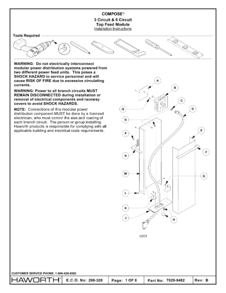 Compose - 3 and 6 Circuit Top Feed Module - Installation | Details Page ...