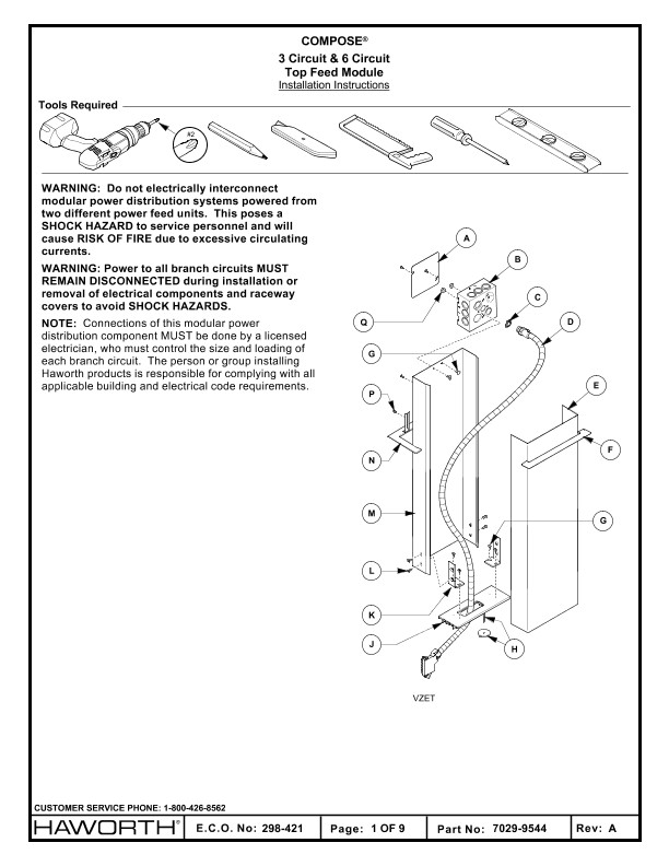 Compose - 3 and 6 Circuit Top Feed Module - Installation | Details Page ...