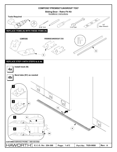Compose/PREMISE/UniGroup Too - Sliding Door Retro Fit Kit ...