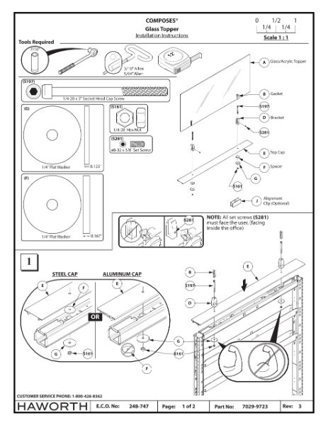 Composes - Glass Topper | Details Page | Haworth