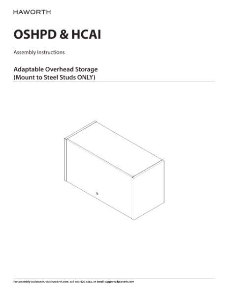 OSHPD Wall Mount - Installation | Details Page | Haworth
