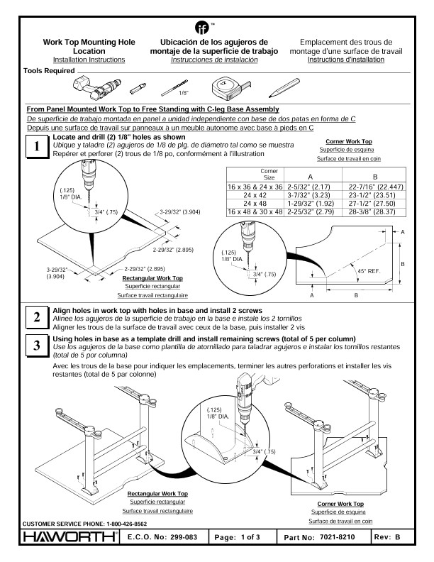 if - Work Top Mounting Hole Location - Installation | Details Page ...