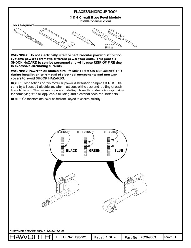 PLACES/UniGroup Too - 3 and 4 Circuit Circuit Base Feed Module ...