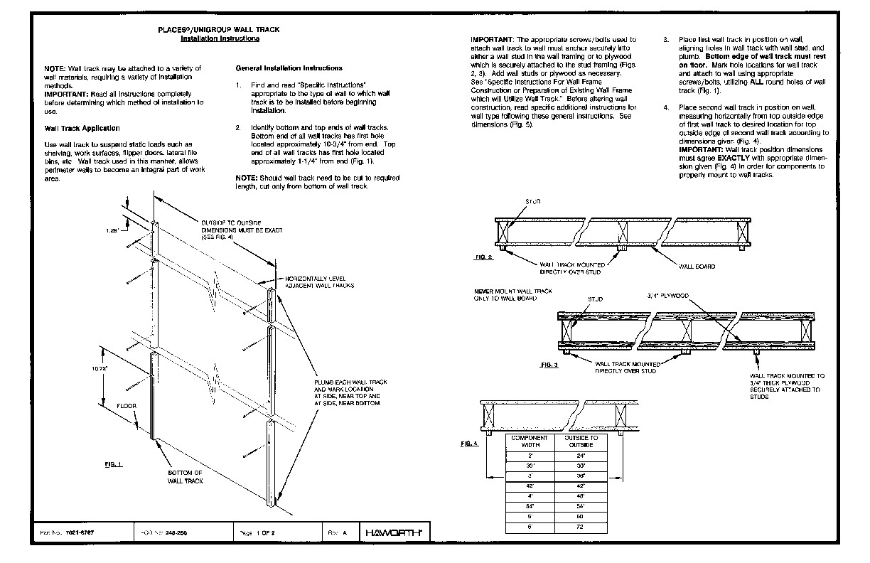 PLACES/UniGroup - Wall Track - Installation | Details Page | Haworth
